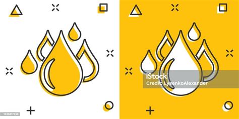 코믹 스타일의 물 방울 아이콘 빗방울 벡터 만화 일러스트 그림 그림 물방울 사업 컨셉 스플래시 효과 겨울에 대한 스톡 벡터 아트 및 기타 이미지 Istock