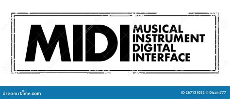 Midi Musical Instrument Digital Interface Technology Standard