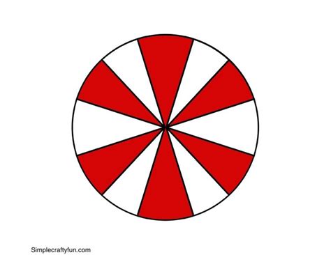 Free Printable Peppermint Candy Template