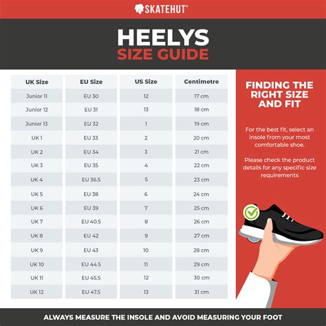 Heelys Size Guide