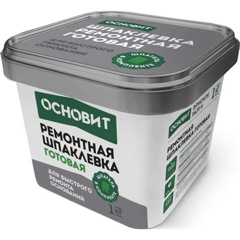 Готовая армированная шпаклевка для ремонтных работ Основит ЭЛИСИЛК РА39 ...
