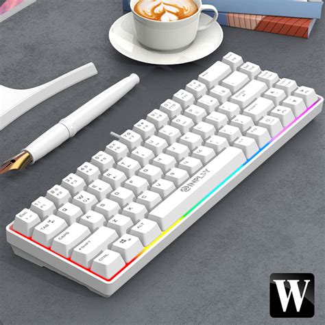 Inplay Bk680 Rgb Gaming Keyboard Rainbow Light Waterproof Smooth Membrane Keyboard For Pc Laptop