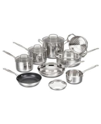 Cuisinart Chefs Classic Stainless Steel 13 Piece Cookware Set Macys