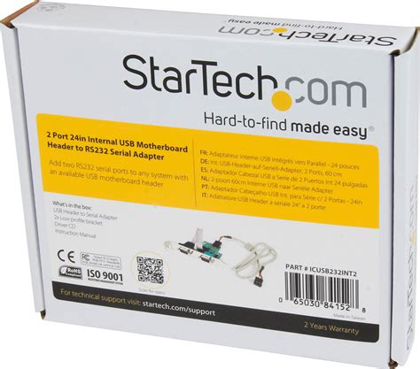 ST ICUSB232INT2 24in Int USB Header To Serial Adapter At Reichelt Elektronik