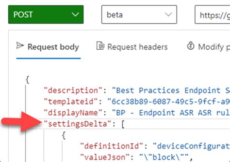 issues creating endpoint security policies using the microsoft graph