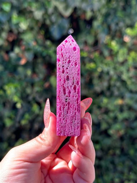 Ruby Tower Ruby Stone Tower Heart Chakra Heart Stone For Decoration