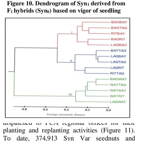 Dendrogram Of Syn1 Based On Delta µ 2 Distance Derived From F1 Hybrids