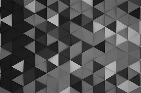 Premium Photo Dark Monochrome Minimal Geometry Background