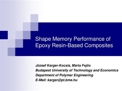 PPT Shape Memory Performance Of Epoxy Resin Based Composites PowerPoint Presentation ID 2102132