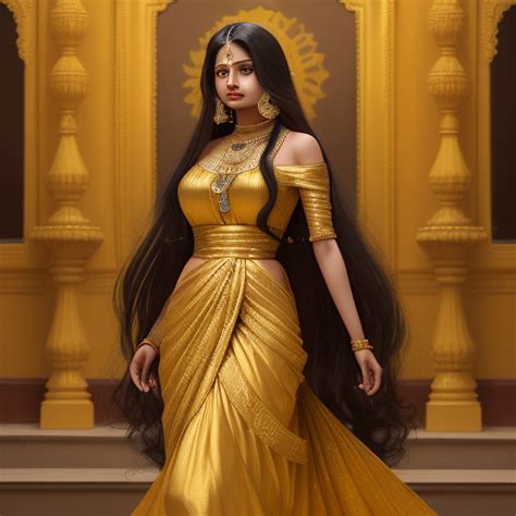 Dreamshaper Prompt A Woman With Long Flowing Hair In Prompthero