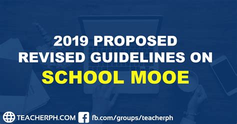 2019 proposed revised guidelines on schools mooe teacherph