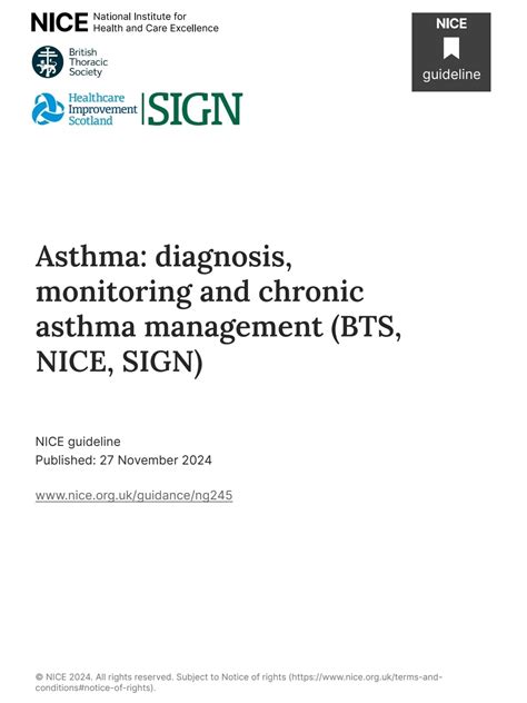 อย่าง ย่อ New Bts Nice Sign Asthma Guideline Published