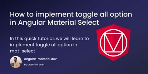 Bilal Awan On Linkedin How To Implement Toggle All Option In Angular Material Select
