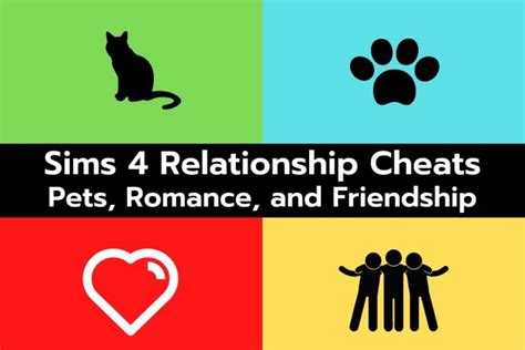Sims Relationship Cheats For Pets Romance Friendship We Want Mods