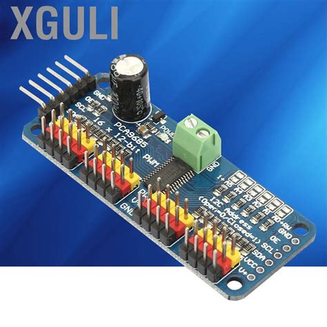 Xguli Pca9685 16 ช่อง 12 บิต Pwm เซอร์โวมอเตอร์ไดร์เวอร์ I2c โมดูล 40 1000hz 5v Shopee Thailand