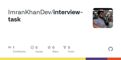 Github Imrankhandevinterview Task