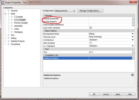 What S The Meaning Of Include Directories And Include Headers In Netbeans For C Stack