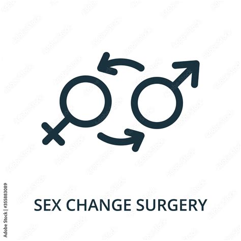 Sex Change Surgery Icon From Plastic Surgery Collection Simple Line Element Sex Change Surgery