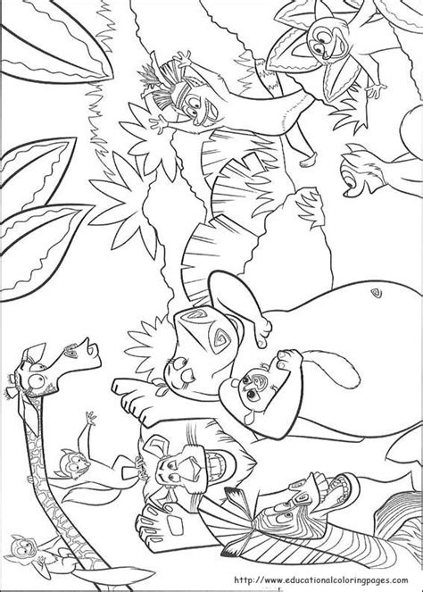 Madagascar Movie Coloring Pages Coloring Pages