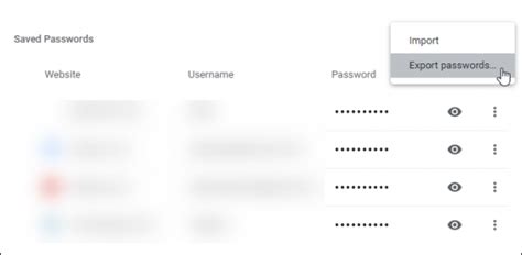How To Export And Import Passwords To Chrome Browser