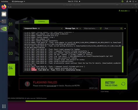 Sdkmanager Drive Orin Flash OS Fails DRIVE AGX Orin General NVIDIA Developer Forums