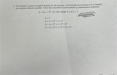 solved 2 use iteration to guess an explicit formula for the
