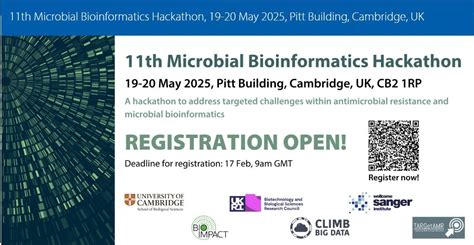 🔬💻 Join The 11th Microbial Bioinformatics Hackathon Targetamr