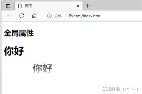 Html5 全局属性 事件future 支持h5的事件 Csdn博客
