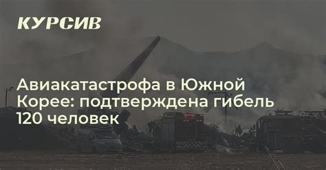 Крушение самолета в Южной Корее — число жертв