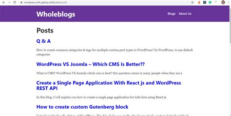 Github Brdhananiheadless Wordpress With Gatsby This Site Is Using