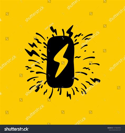 Letter Logo Lightning Negative Space Hand Stock Vector Royalty Free 1675869493 Shutterstock