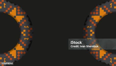 텍스트와 빈티지 장식을위한 장소와 초대장을 준비 슬로베니아 패턴이 있는 검은색 인쇄 디자인 엽서 용 템플릿 0명에 대한 스톡 벡터 아트 및 기타 이미지 Istock