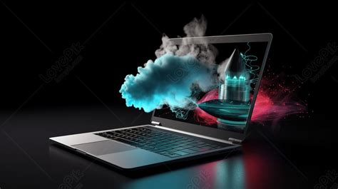 Rocket Launch Smoke로 Seo 강화 Seo 최적화 및 Sme 개념을 묘사하는 매혹적인 3d 일러스트레이션 3d 배경 레이 배경 매혹 배경 이미지 Hd