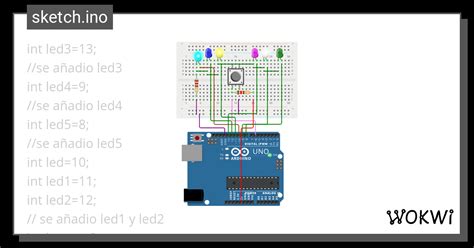 Led Activo Controlado Por Botón Wokwi Esp32 Stm32 Arduino Simulator