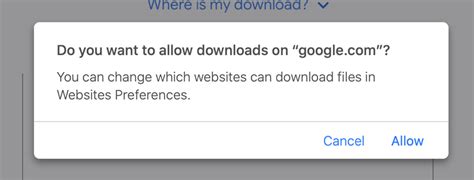 Set Safari In MacOS Catalina To Always Allow Downloads From Any Site