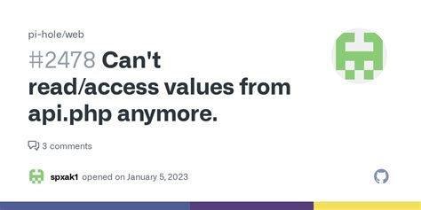Cant Readaccess Values From Apiphp Anymore · Issue 2478 · Pi Hole
