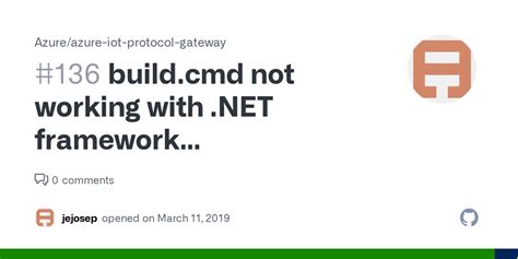 Buildcmd Not Working With Net Framework 403031942000 · Issue 136