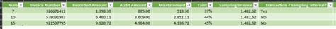 Monetary Unit Sampling Excel Learn Audit Sampling