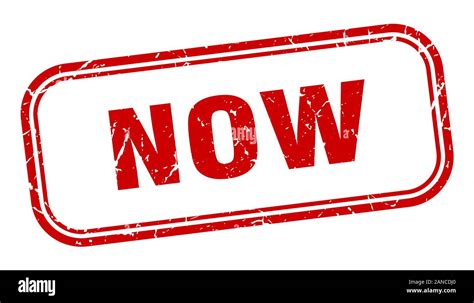 Now Stamp Now Square Grunge Red Sign Stock Vector Image And Art Alamy