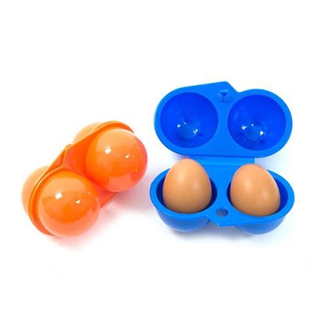 Portable Egg Storage Box 2 Trays Egg Case Carrier Vicedeal