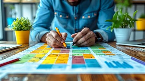 Dynamic Agile Sprint Planning In Splitcomplementary 3d Top View Project Management Concept