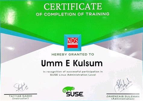 Umme Kulsum On Linkedin Suselinux Linuxadministration Training