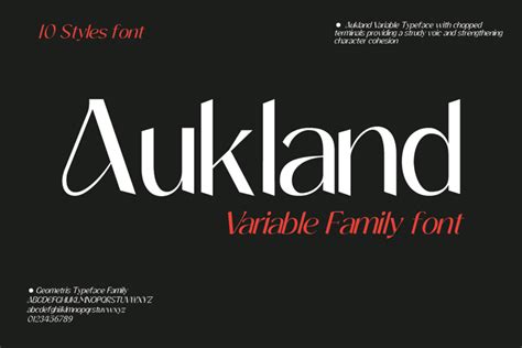 Auckland Variable Font Dantype Fontspace