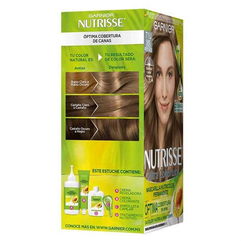 Tinte Para Cabello Rubio Cenizo Profundo Tono 71 Nutrisse