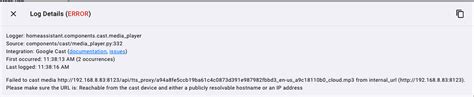 Tts Failed With Error Logs Configuration Home Assistant Community