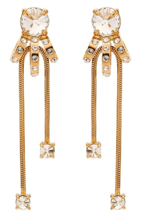 Женские золотые серьги Miu Miu купить в интернет магазине ЦУМ арт