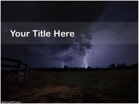Free Lightning PowerPoint Templates MyFreePPT
