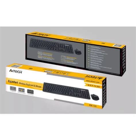 100 a4tech km 100 4200n comfort combo wireless keyboard and mouse lazada ph