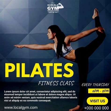 Pilates Class Template Postermywall