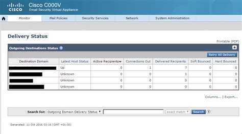 esa delivery status down cisco community